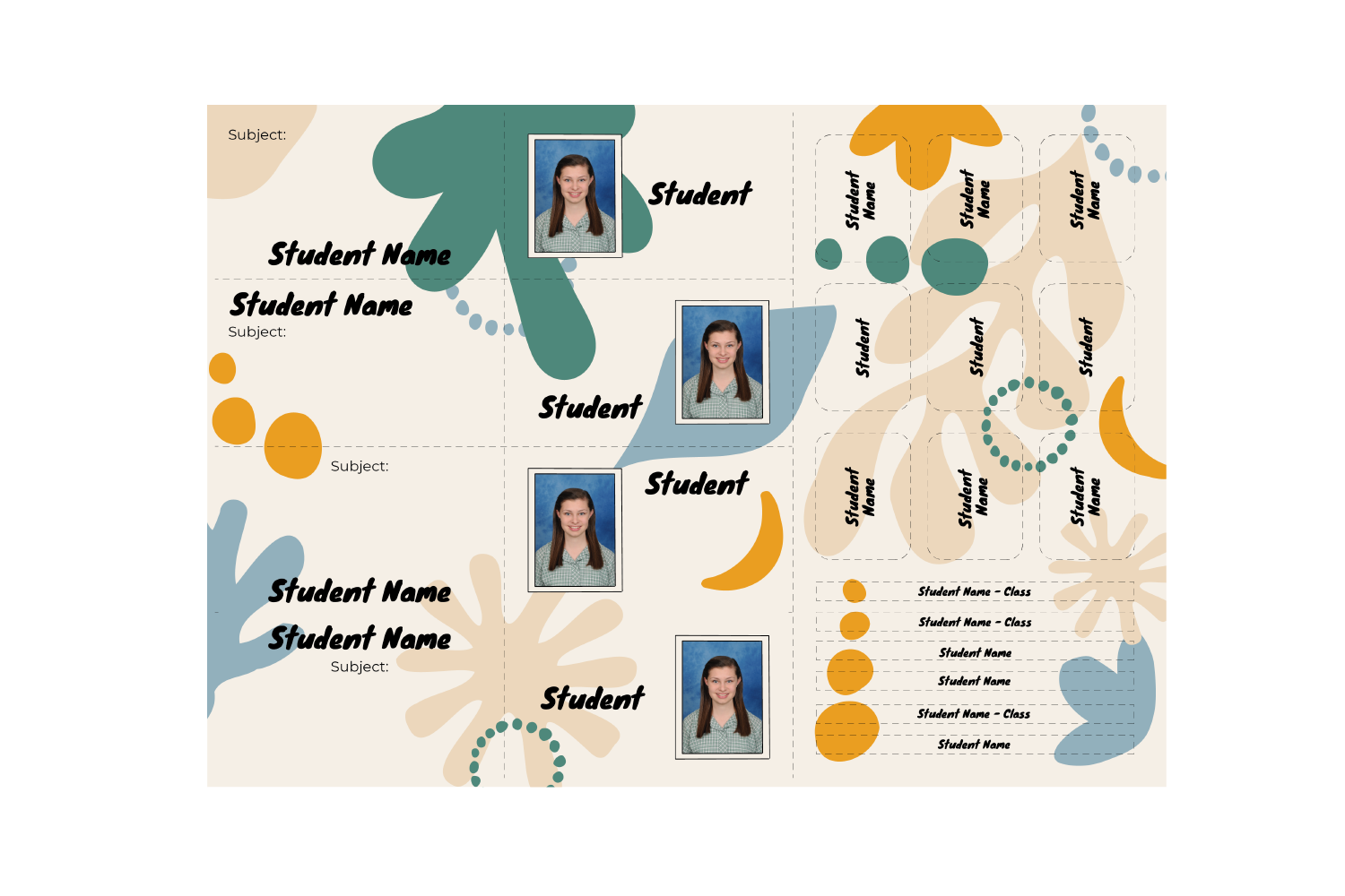 Trifold Booklet Package – Leading Image School Photos